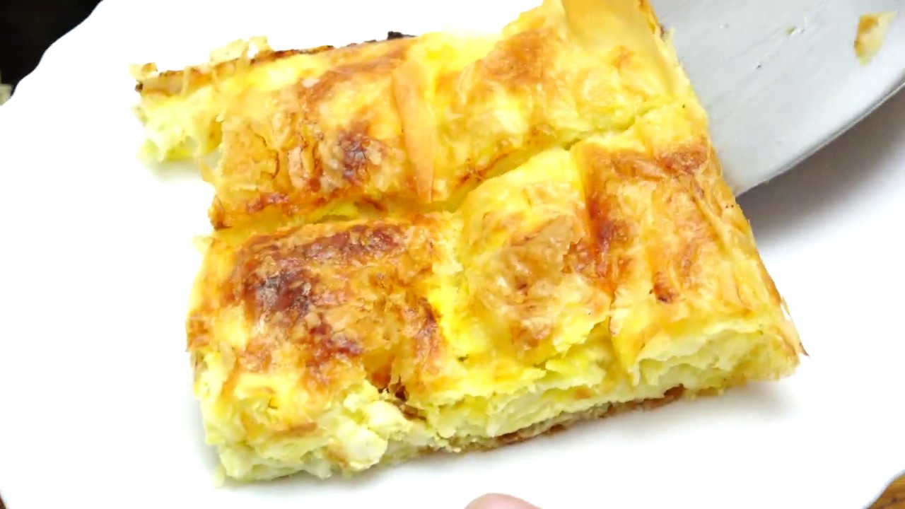 Byrek i shpejt me peta te gatshme - YouTube