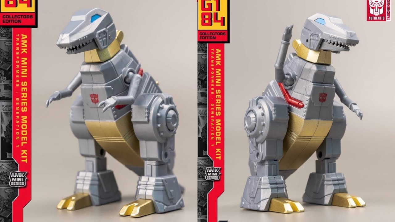 New transformers g1 Grimlock action figure model kit by yolopark - YouTube