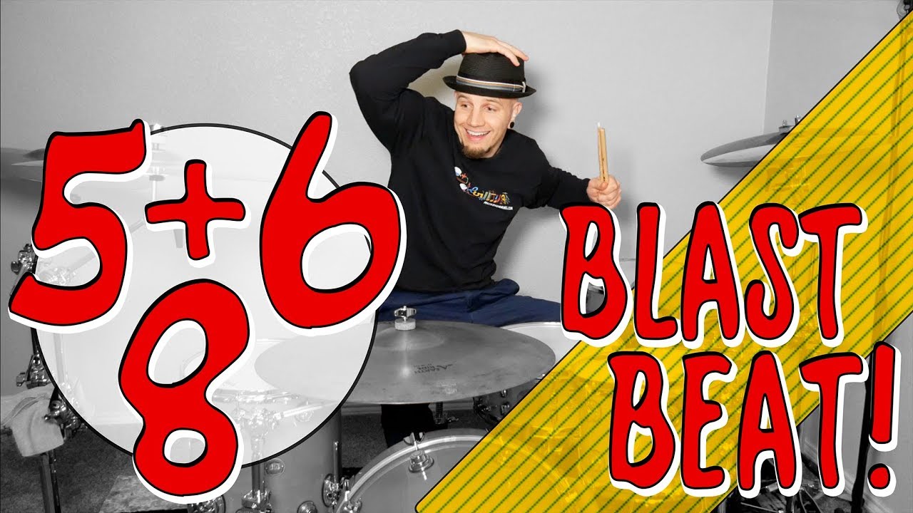 (5+6)/8 Additive Rhythm Drum Blast Beat - YouTube