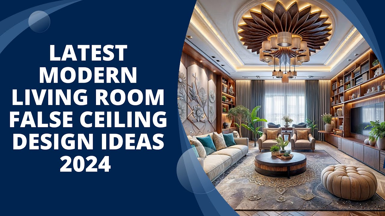 Latest Modern Living Room False Ceiling Design 2024 | Top False Ceiling ...