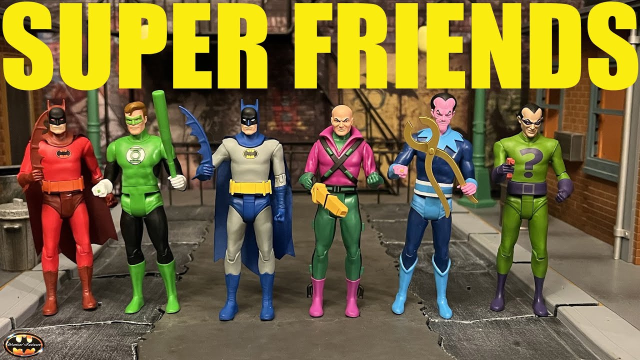 McFarlane Super Friends Wave 1 Batman Green Lantern Riddler Lex Luthor ...