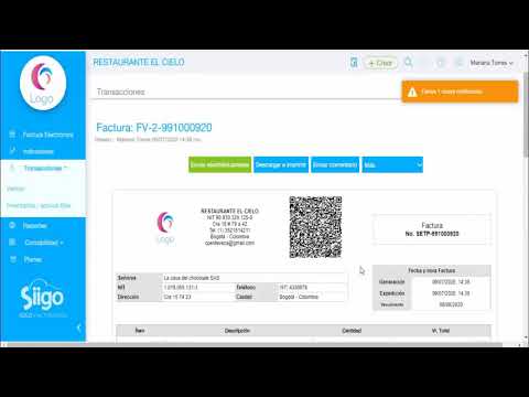 Elaborar Facturas Electrónicas en SIIGO Nube