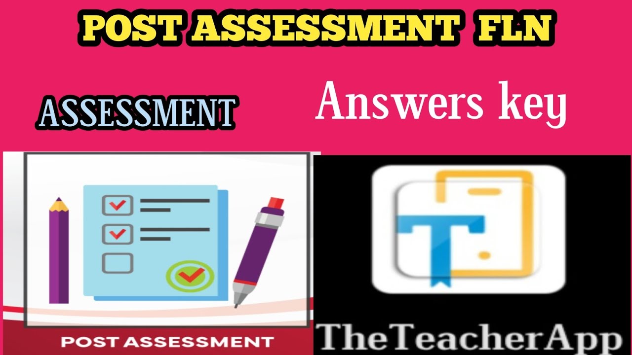 Post Assessment Quiz || The Teacher App quiz ||Post Assessment FLN quiz answers key - YouTube