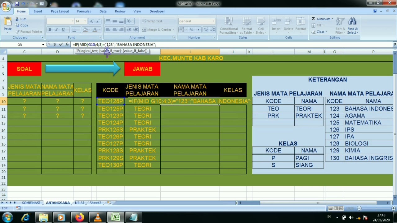 Dasar Dasar Tutorial Rumus Excel Yang Sering Dipergunakan - YouTube