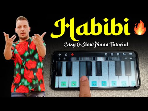 HABIBI Song On Piano | Albanian Remix | Easy & Slow Piano Tutorial | # ...