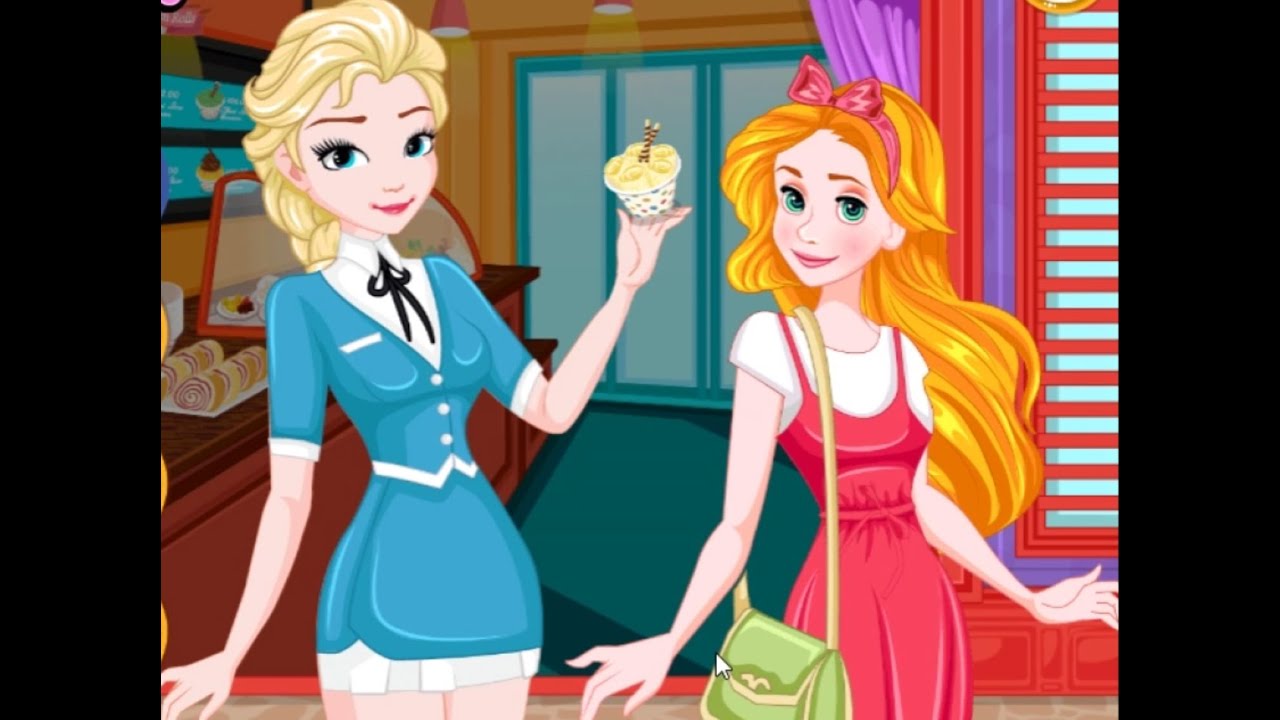 Frozen│Elsa Ice Cream Chef│엘사는 아이스크림 요리사 - YouTube