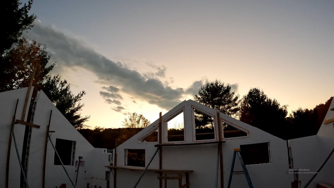 Building my ICF house part 10 - Forming and pouring second floor walls ...