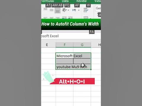 Autofit columns Width in excel || how to autofit Text in excel #shorts #excel #exceltips - YouTube