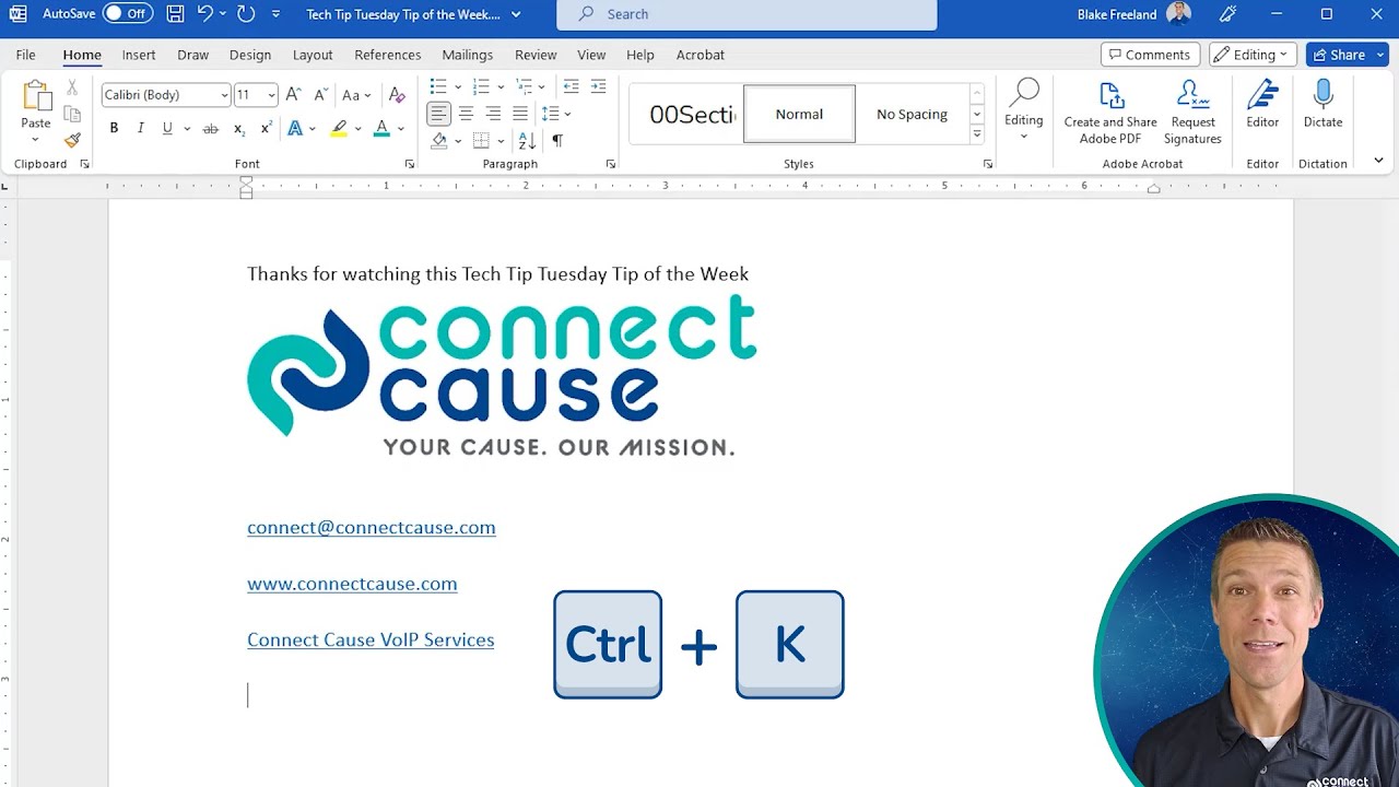 Tech Tip Hyperlink Shortcut In Word YouTube tech-tip-hyperlink-shortcut-in-word-youtube