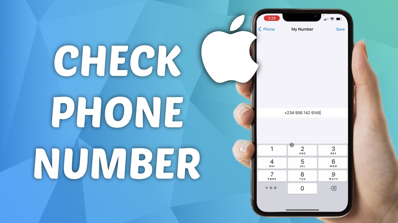 How to Check Phone Number on iPhone - YouTube
