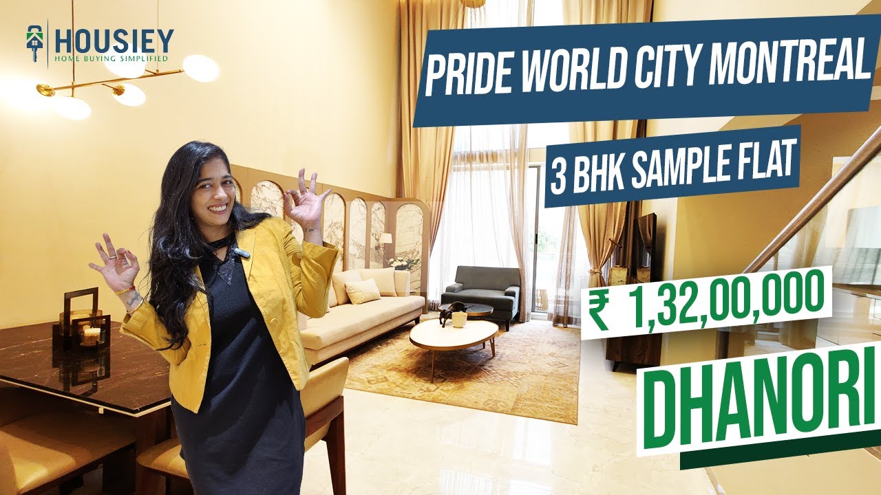Pride Group Dhanori Pune | 3 BHK Sample Flat Tour | Pride World City ...