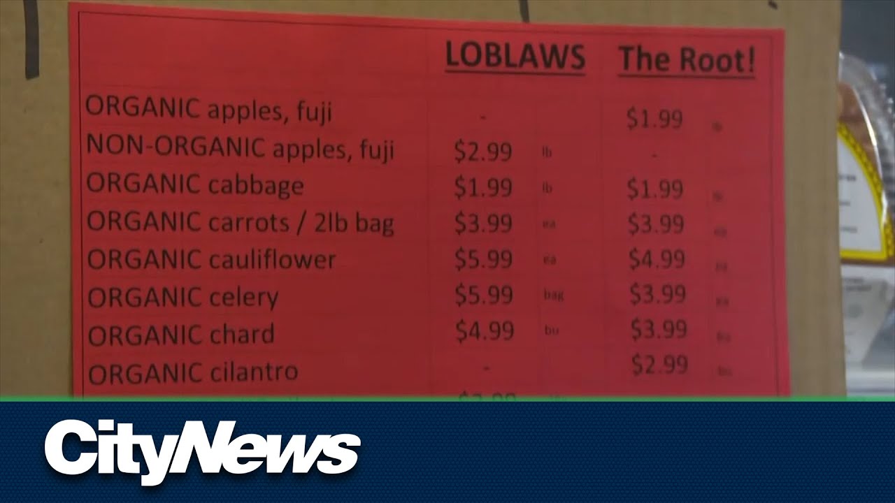 Toronto market challenging big box grocery store prices - YouTube