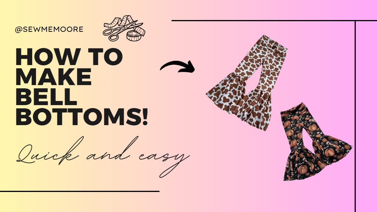 How to sew bell bottoms | Quick guide for sewing - YouTube