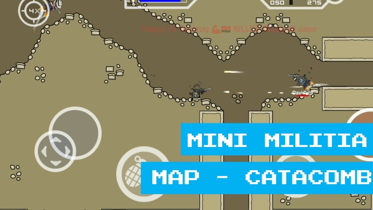 Mini militia - Doodle Army 2 | Map - Catacomb | Level - Supreme ...