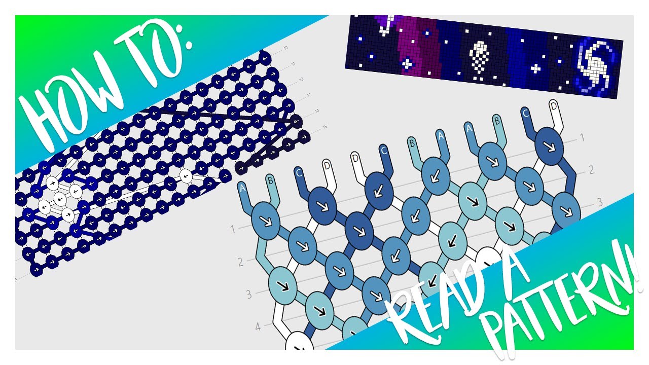 How To: Read and Tie Bracelet Patterns - YouTube