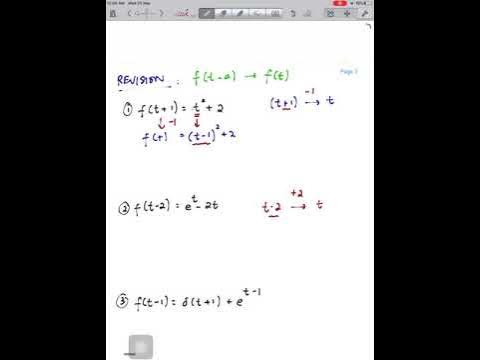3 2 3 Second shift theorem - YouTube