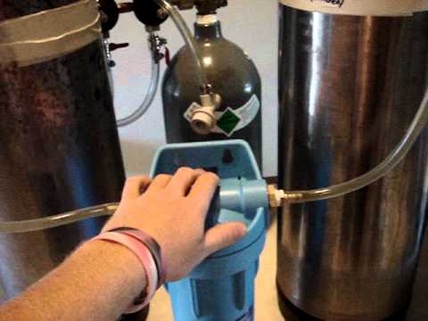 Cold filtering beer - YouTube