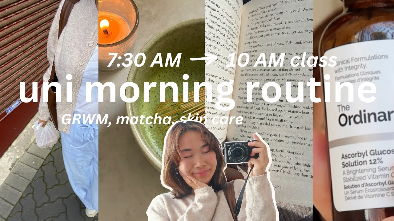 a realistic & productive 7:30 AM uni morning routine before my 10 AM ...