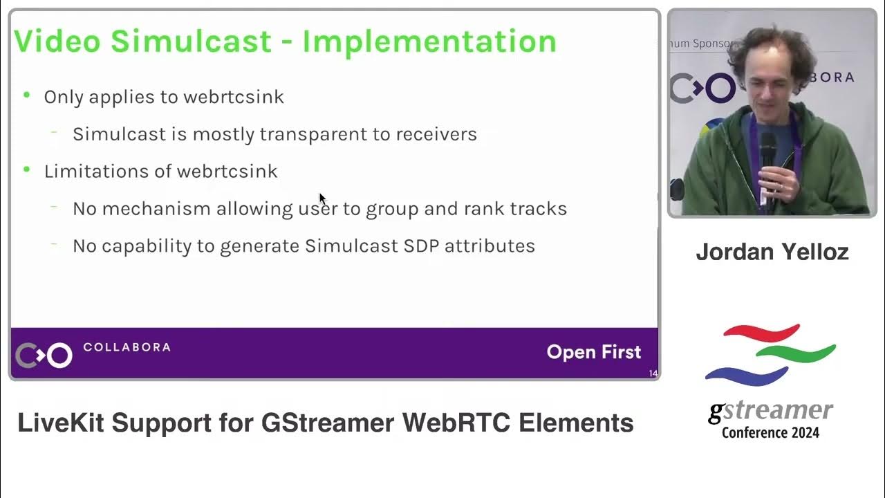 LiveKit Support for GStreamer WebRTC Elements | GStreamer Conference 2024 - YouTube