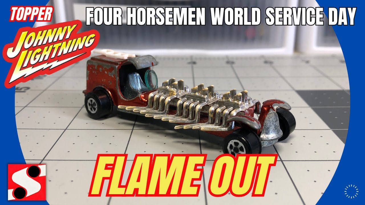 Topper Johnny Lightning Flame Out Restomod #fourhorsemendiecast World ...