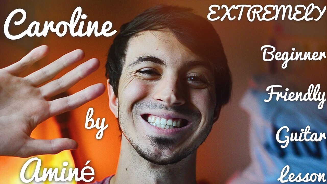 Caroline by Aminé Guitar Tutorial // EXTREMELY Beginner Friendly ...