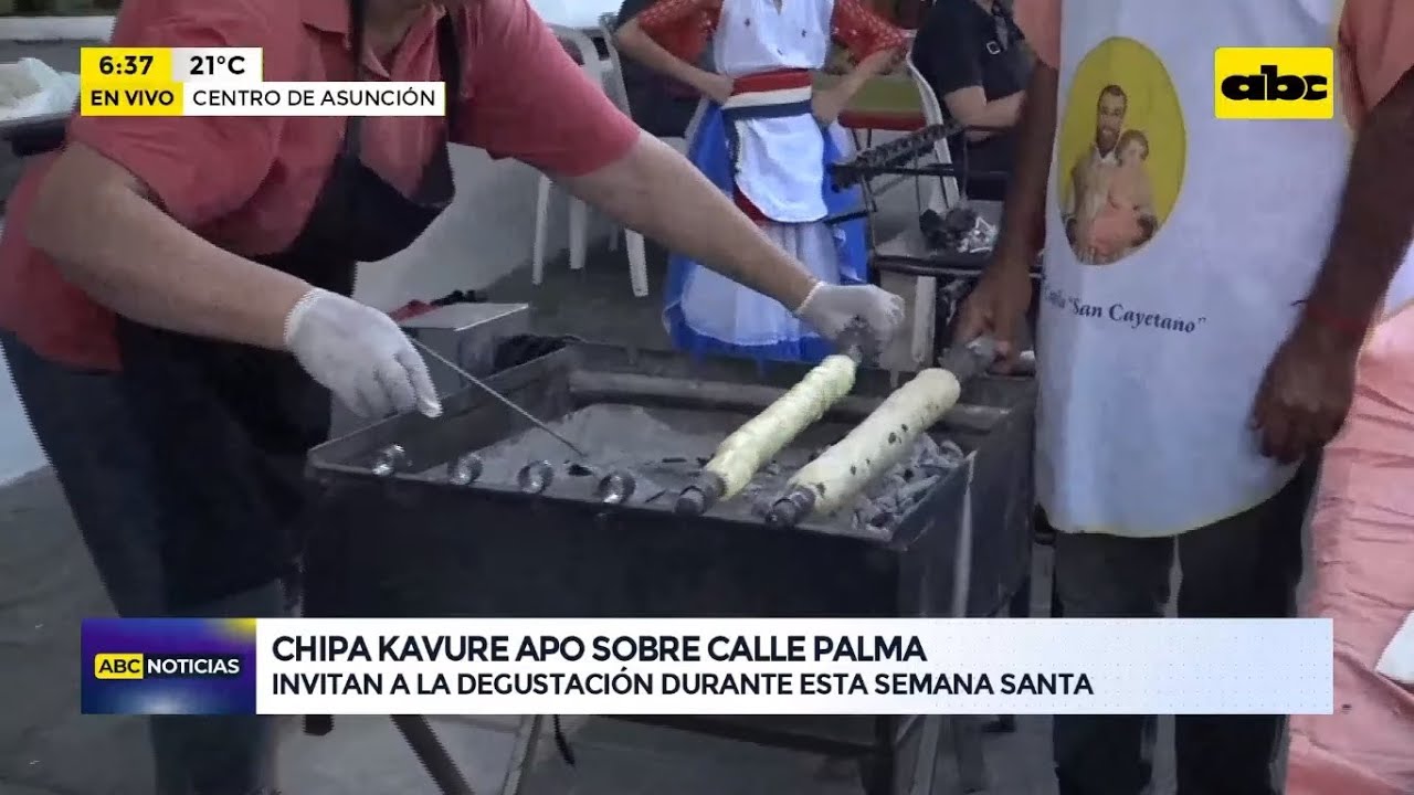 Semana Santa: invitan a saborear chipa kavure sobre Calle Palma - YouTube