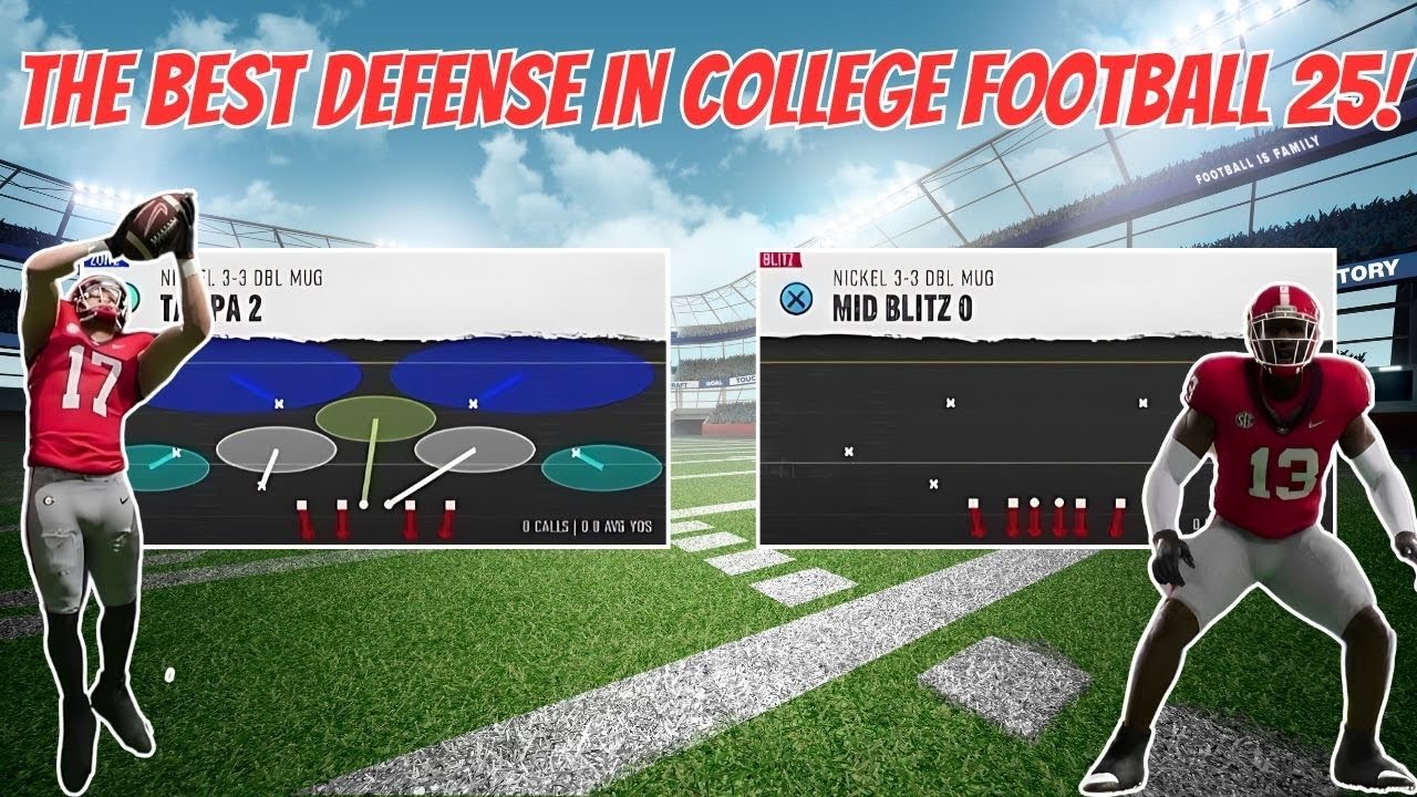 The best defense in College Football 25! (Blitz and coverage) - YouTube