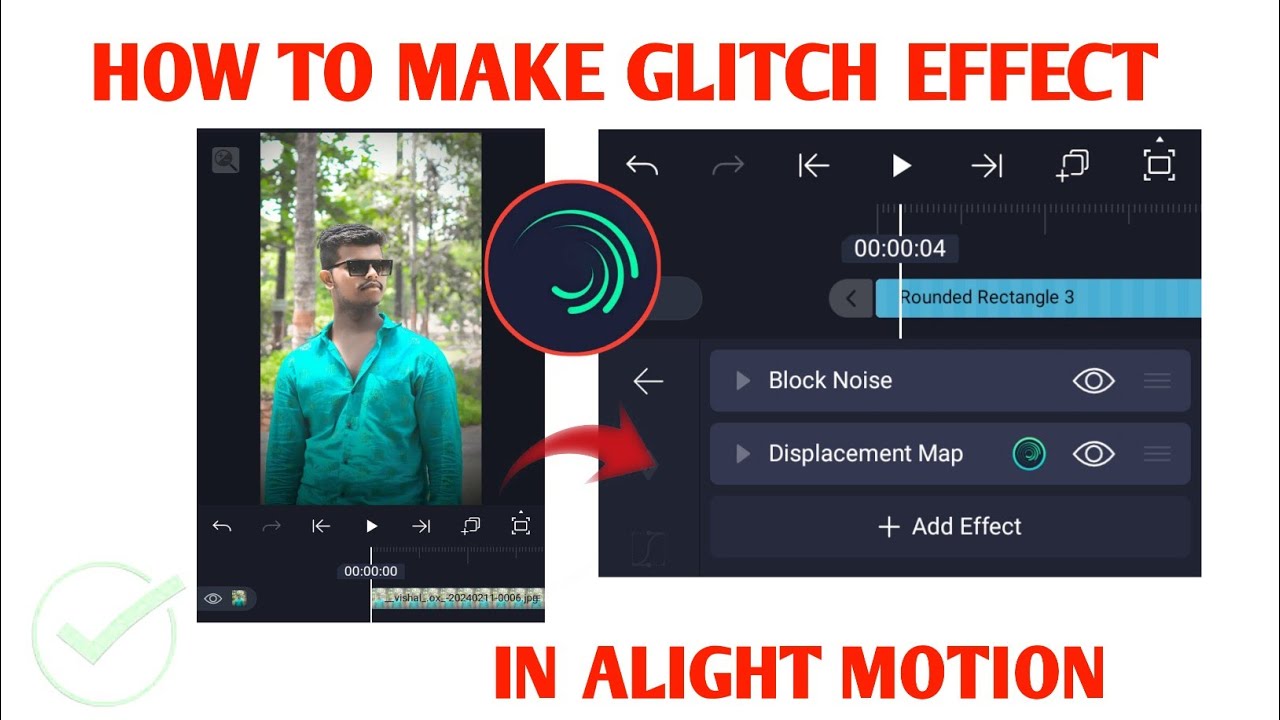 HOW to make a glitch effect in alight Motion #alightmotion #glitch ...