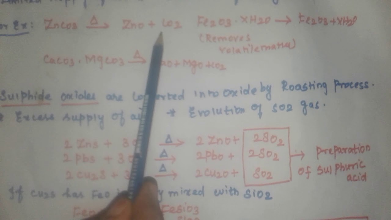 extraction of crude ore fromconcenrrated ore - YouTube