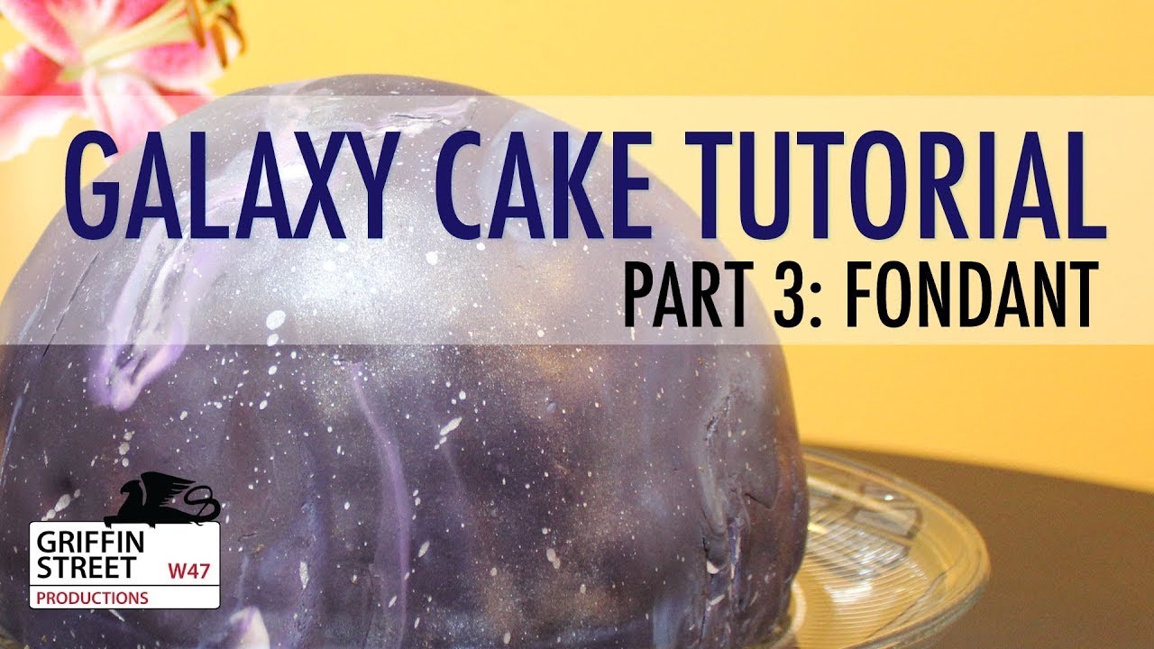 Galaxy Cake Tutorial - Fondant - YouTube