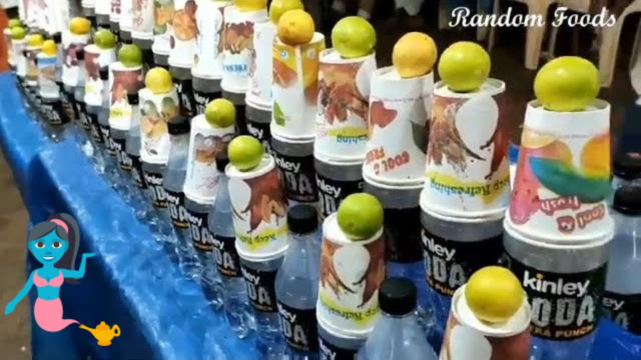 Instant Lemon Soda With Kinley || Lemon Juice || Street Food || Random ...