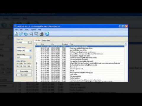 Subtitle Edit indir -  Film alt yazı değiştirme ve uyumlu hale getirme programı