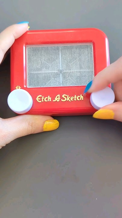 Inside the Pocket Etch A Sketch 👀 #etchasketch - YouTube