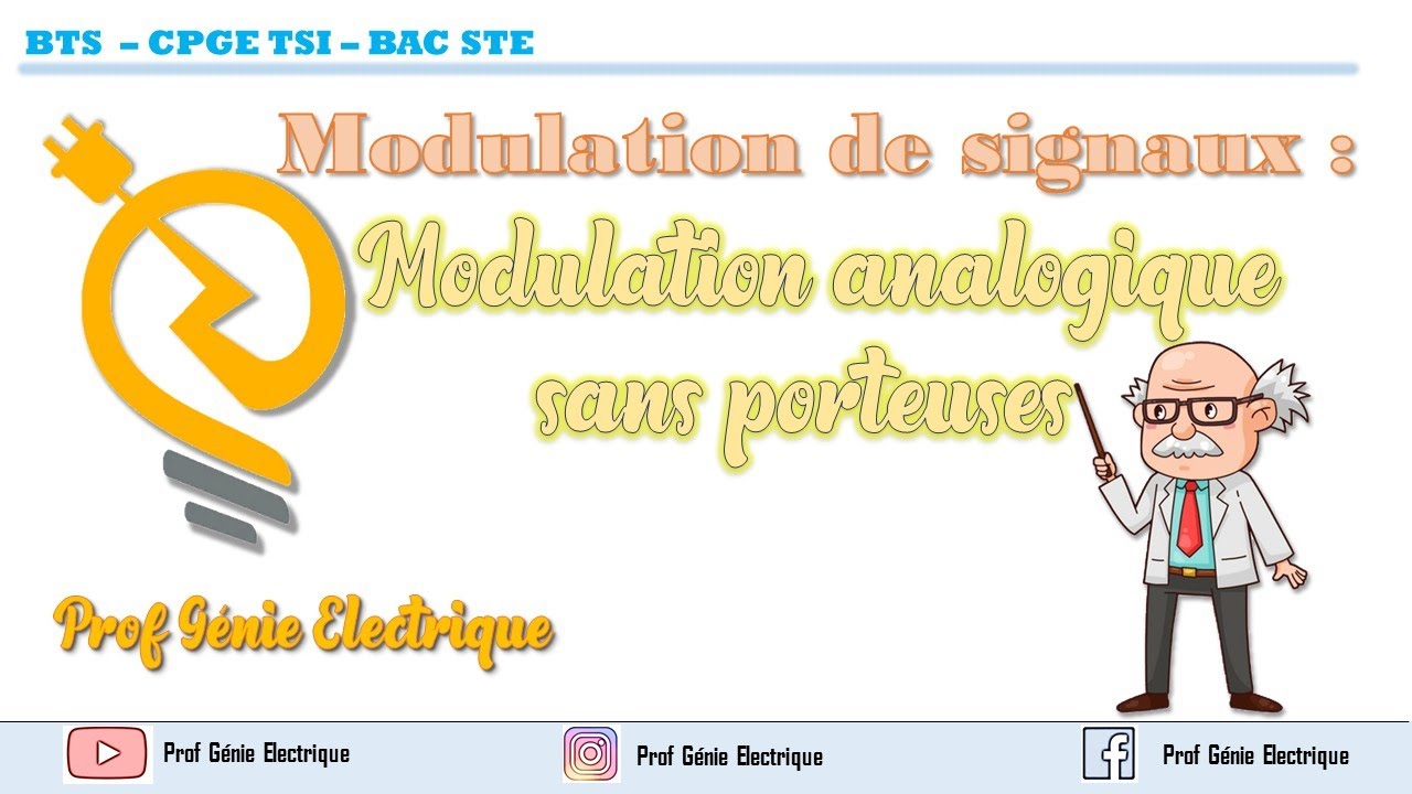 modulation des signaux : modulation analogique sans porteuse - YouTube