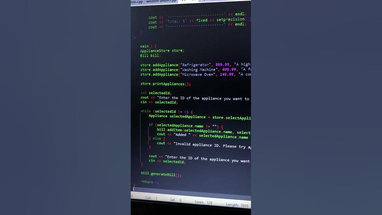 Appliance Store C Codelife Codemasters Coderstokyo Codinglife Codingninja Coders Coding