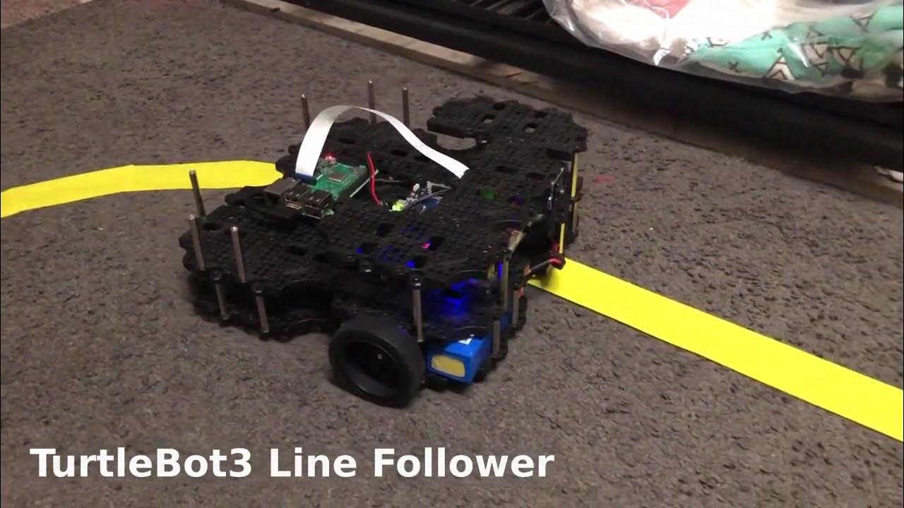 TurtleBot3 Line Follower using ROS, Python and OpenCV - YouTube
