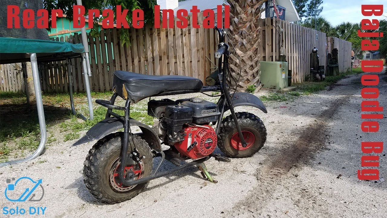 Offroad MiniBike Rear Brake Install - YouTube
