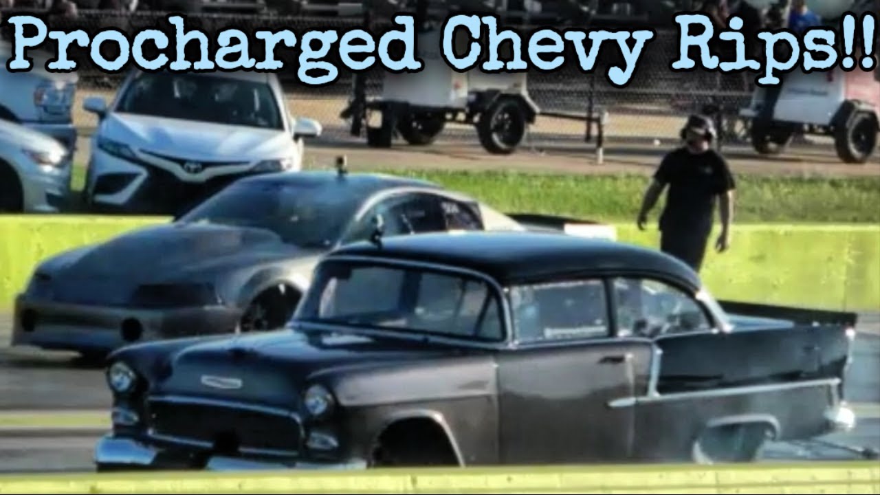 Procharged Chevy Rips at Texas Motorplex!! - YouTube