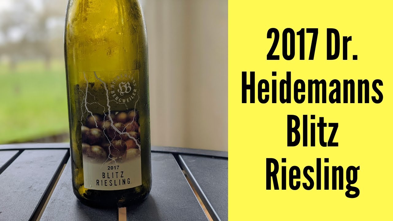 2017 Dr. Heidemanns Blitz Riesling Wine Review - YouTube
