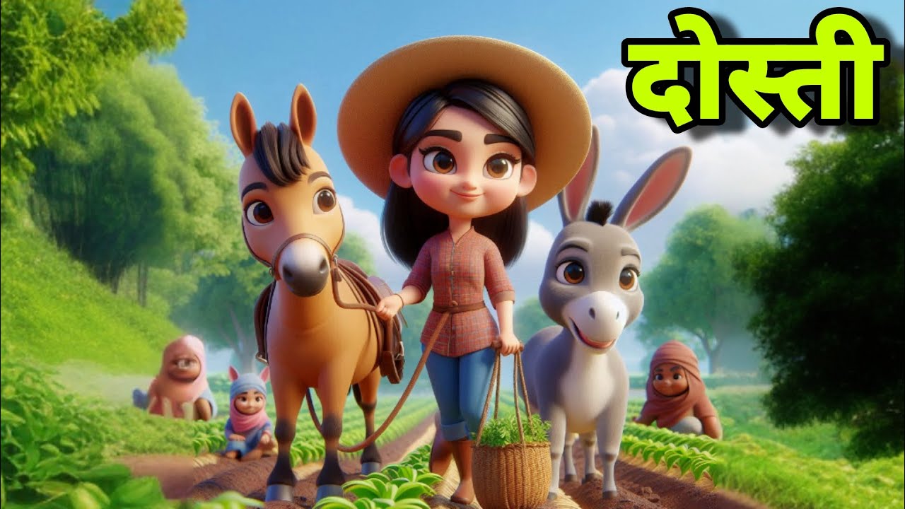 घोड़ा और गधे की दोस्ती | Friendship Of Horse And Donkey | Hindi Stories ...