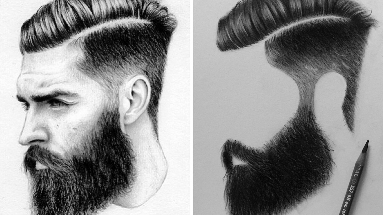 How I Draw Male Hair With Charcoal Pencils YouTube