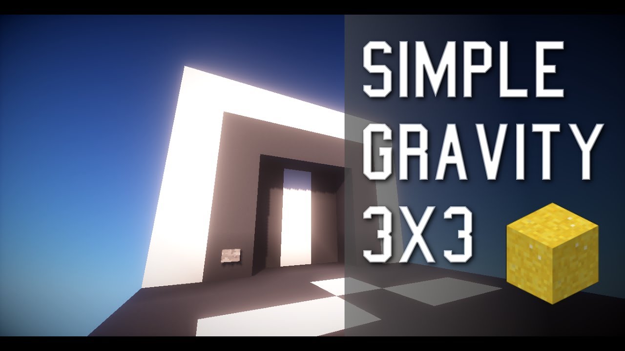 Simple 3x3 Door with Center Gravity Block: Quick Tutorial | Minecraft 1 ...