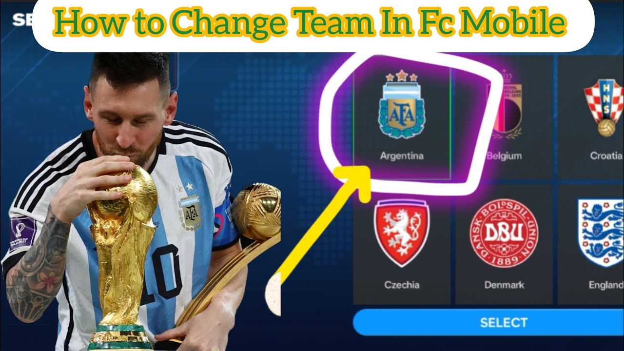 How to Select Argentina National Team In Fc Mobile 2024/25./How to ...