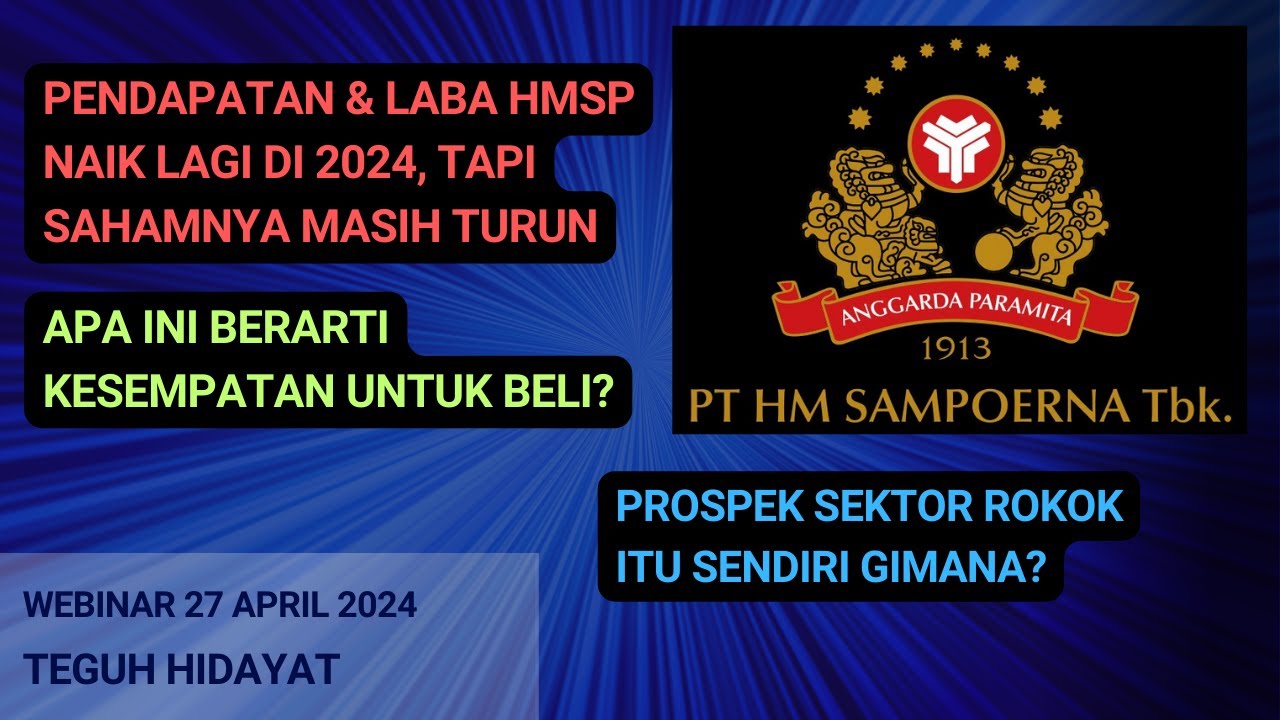 Prospek Saham HMSP (HM Sampoerna) di Tahun 2024 - YouTube