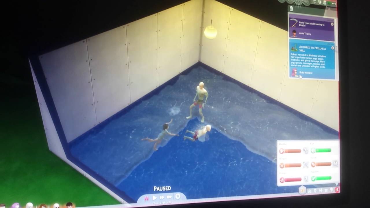 Sims 4 part 3 alois drowns. Who will be next? - YouTube