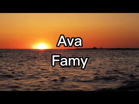 Ava - Famy (two oceans in between us) (Lyrics) - YouTube