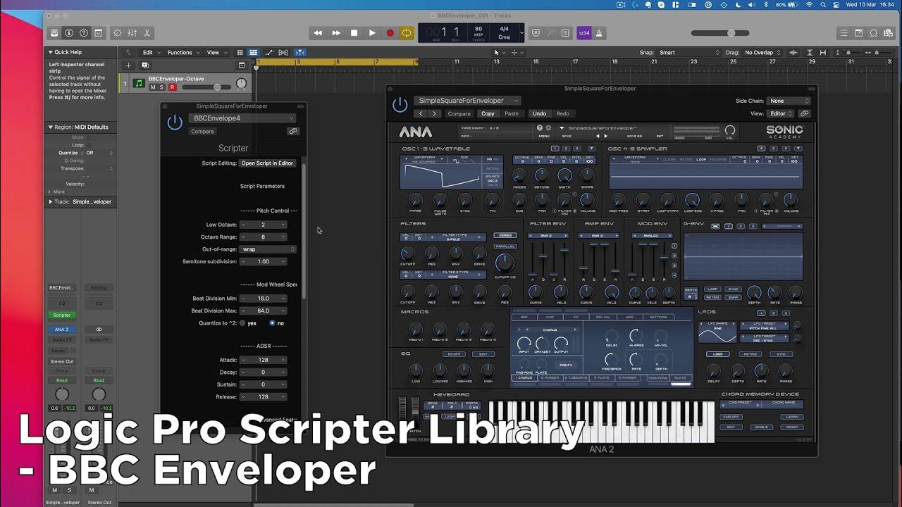 Logic Pro Scripter - BBC Enveloper - YouTube