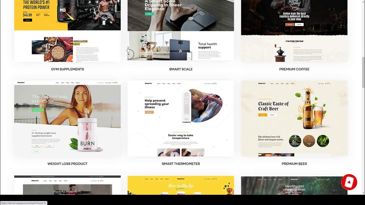 Smartic - Product Landing Page WooCommerce Theme 15 elementor Easy Create Website - YouTube