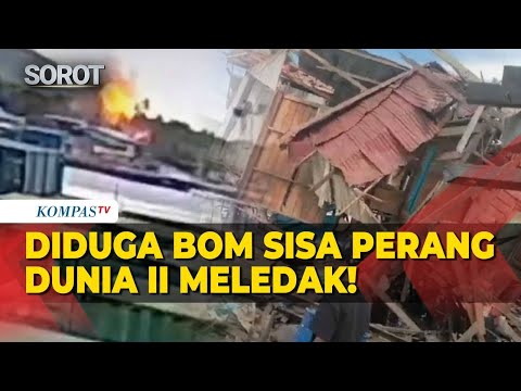 Detik-Detik Diduga Bom Sisa Perang Dunia II Meledak di Kota Biak Papua!