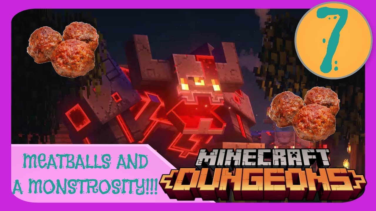 MEATBALLS AND A MONSTROSITY!!! / Minecraft Dungeons Playthrough Episode ...